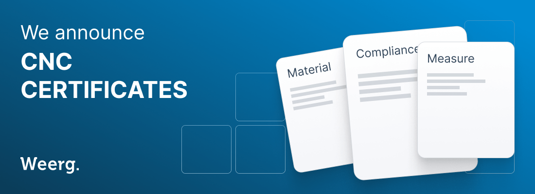 Certificates and Measurements for CNC Machining
