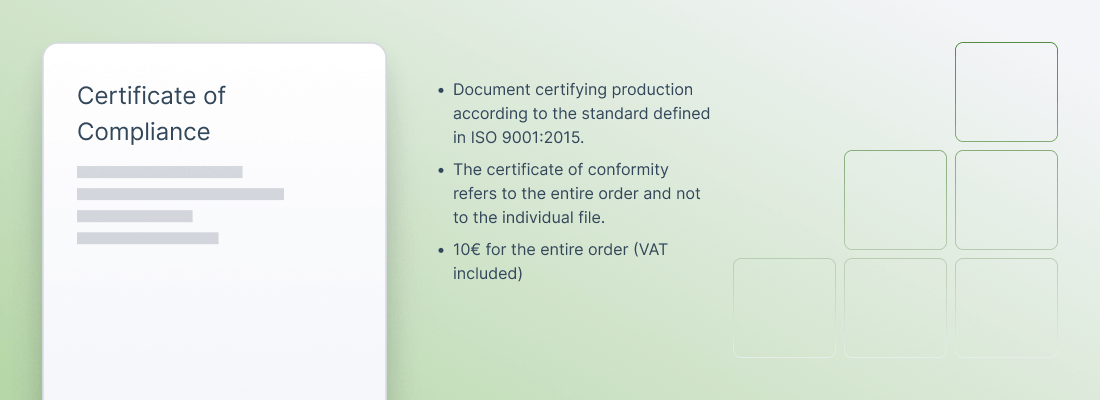 Certificates and Measurements for CNC Machining